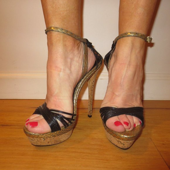 Rodo | Shoes | Last Chance Rodo Italy Black Snakeskin High Heel ...